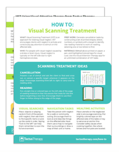 Visual Scanning: A How-To Treatment Guide for Visual Attention