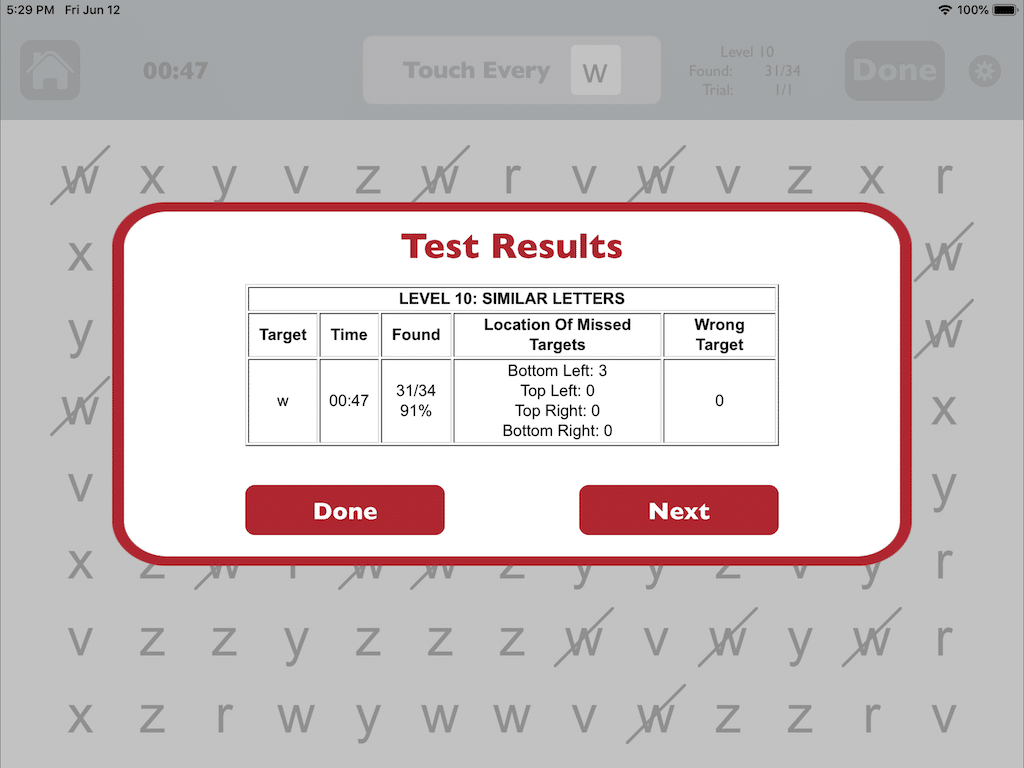 Visual Attention Therapy App for Left Neglect on iOS & Android - Cognition