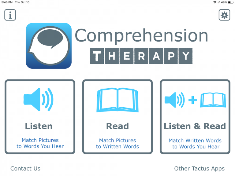 Language Therapy 4-in-1 Speech App for Aphasia & Stroke iOS Android