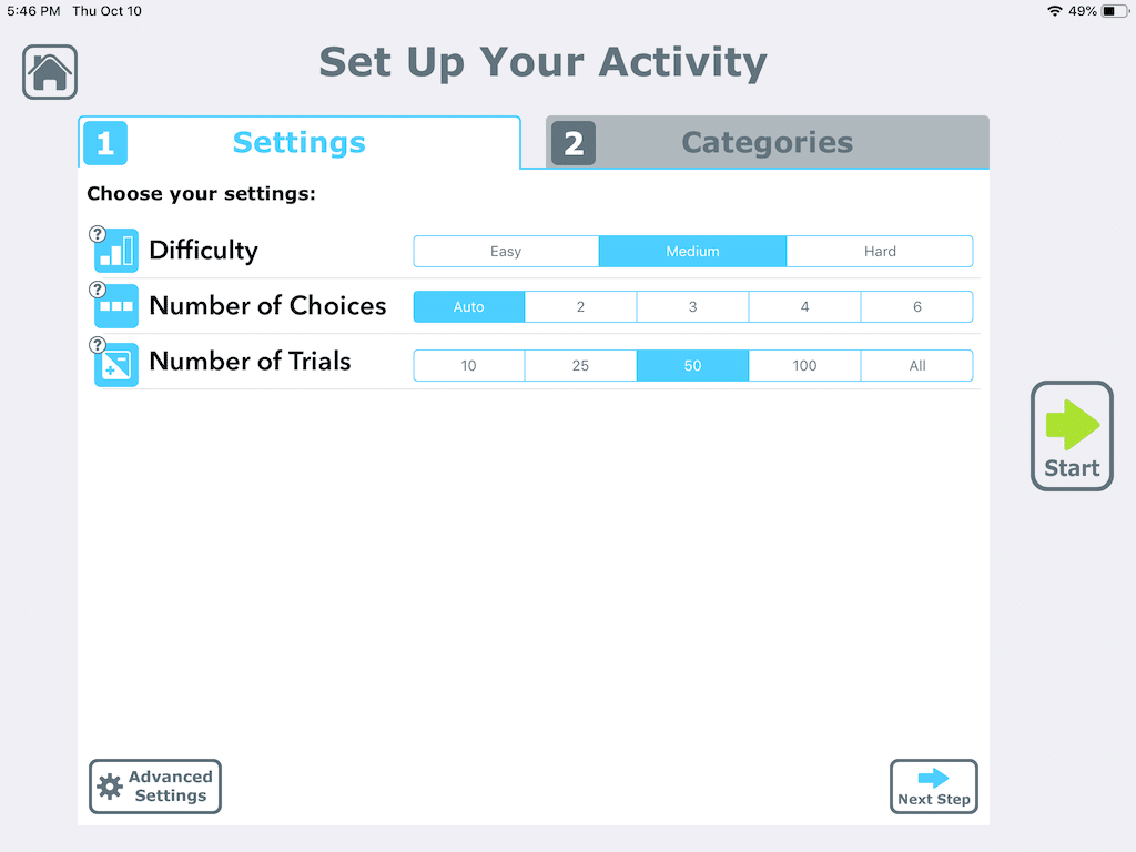 Comprehension Therapy speech app for Understanding Words for Aphasia
