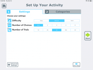 Comprehension Therapy speech app for Understanding Words for Aphasia