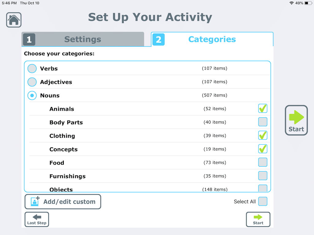 Comprehension Therapy speech app for Understanding Words for Aphasia
