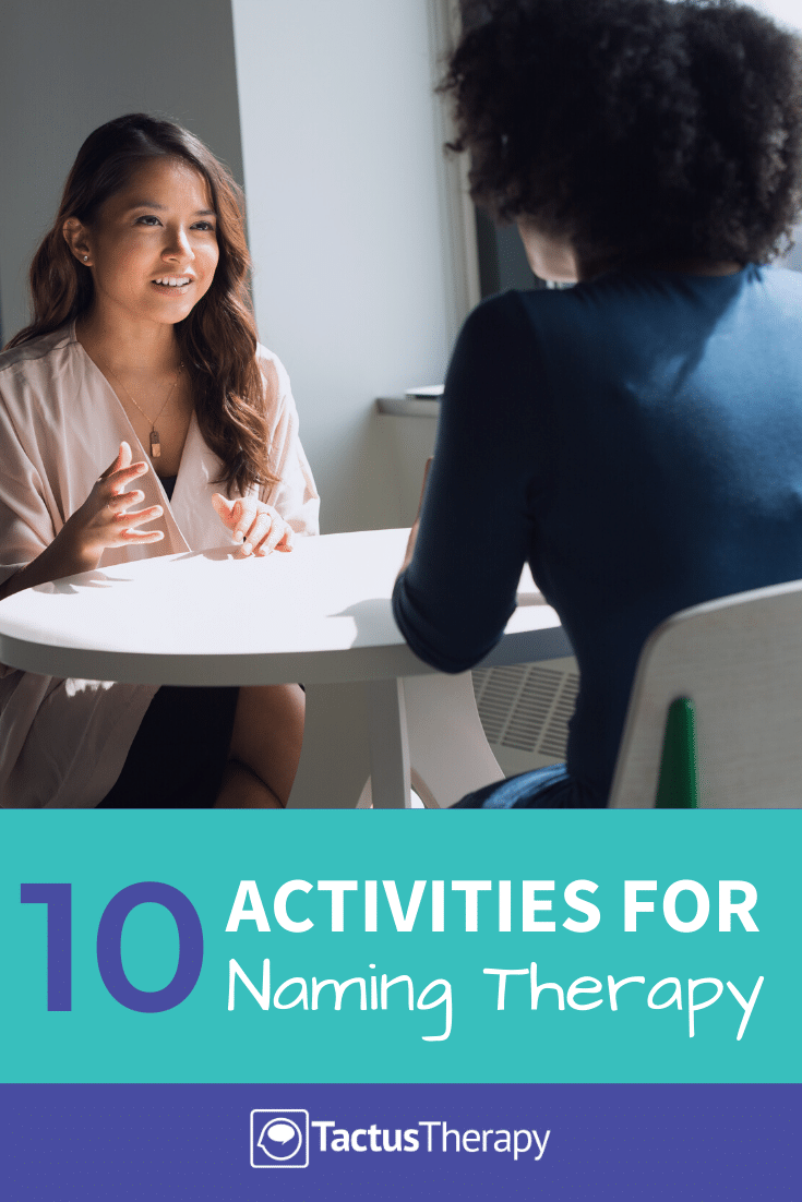10 Aphasia Activities Using Naming Therapy