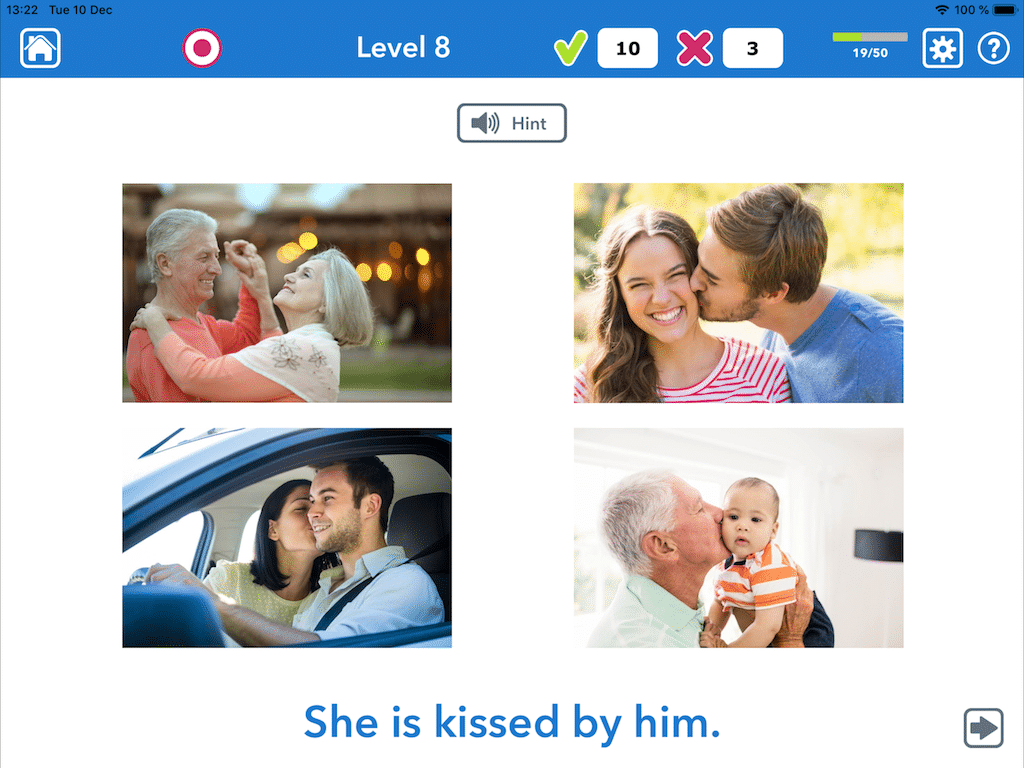 Advanced Comprehension Therapy Speech App - Aphasia - iOS & Android