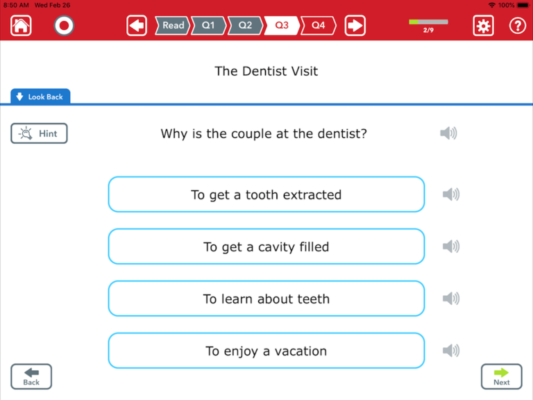 Advanced Reading Therapy Speech App - Aphasia Stroke - iOS & Android