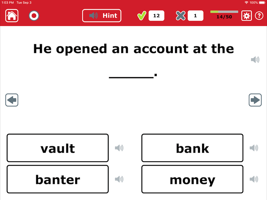 Reading Therapy app with Sentence Exercises - Stroke Rehab & Aphasia