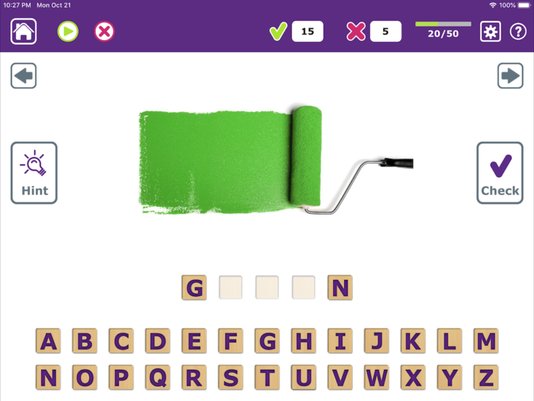Writing Therapy app for word spelling after stroke with aphasia iOS Android