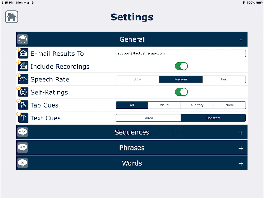 Apraxia Therapy App with VAST Video for Speech after Stroke iOS Android
