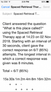 Spaced Retrieval Therapy App for Memory & Dementia on iOS & Android