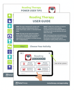 Reading Therapy app with Sentence Exercises - Stroke Rehab & Aphasia