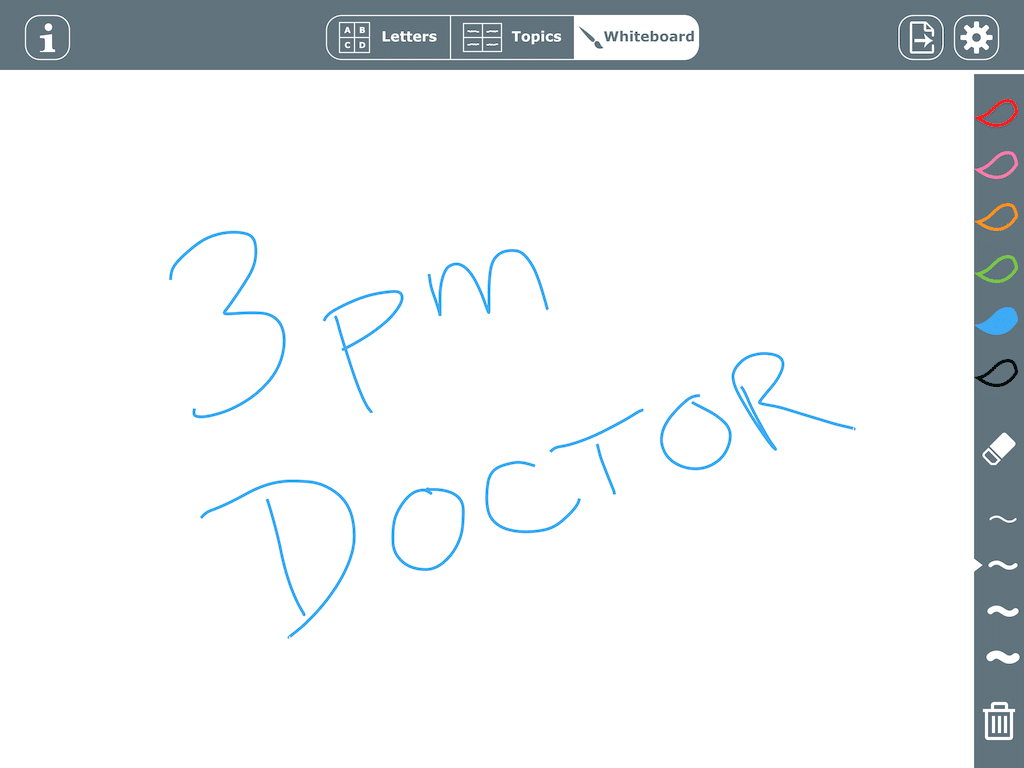 AlphaTopics AAC App: ABC Letter Board, Whiteboard & Topics for Speech