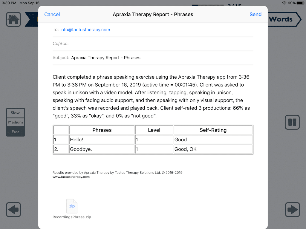 Apraxia Therapy App with VAST Video for Speech after Stroke iOS Android