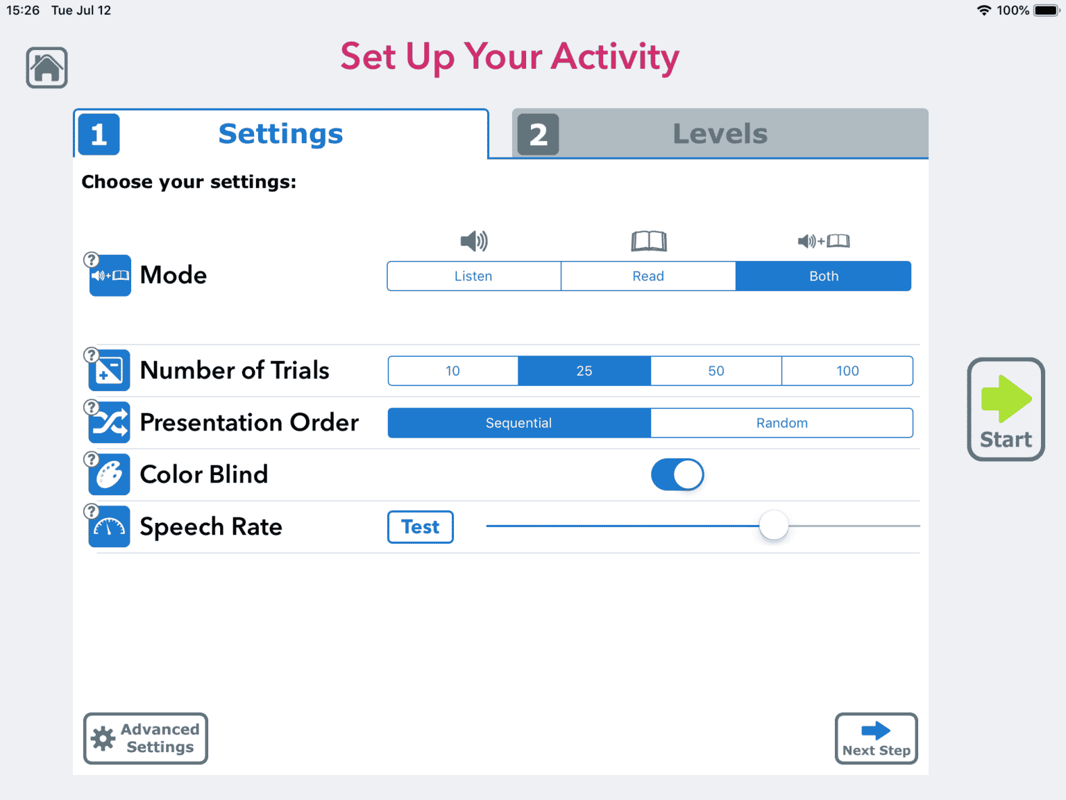Advanced Comprehension Therapy Speech App - Aphasia - iOS & Android