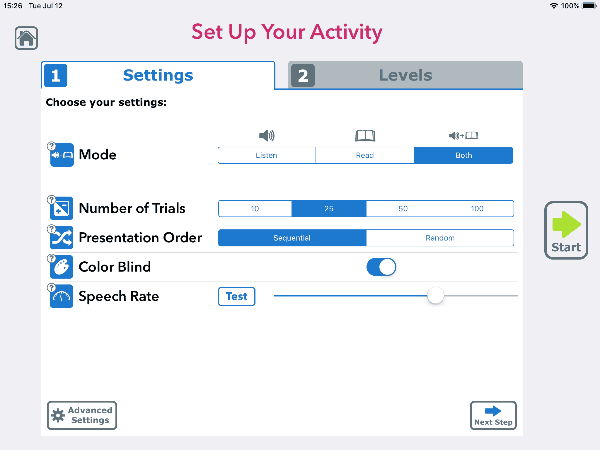 Advanced Comprehension Therapy Speech App - Aphasia - iOS & Android