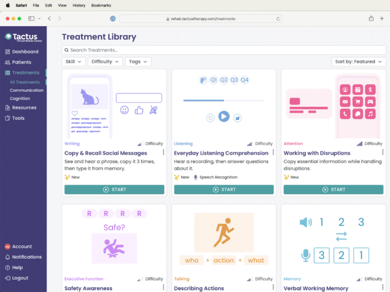 Tactus Therapy: Speech Therapy Apps for Adults with Aphasia after Stroke