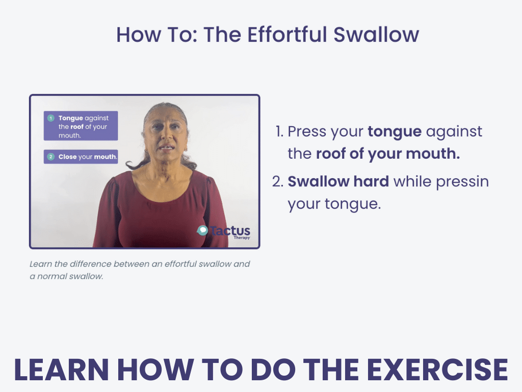Swallowing Exercises for Dysphagia Treatment: Guide for SLPs