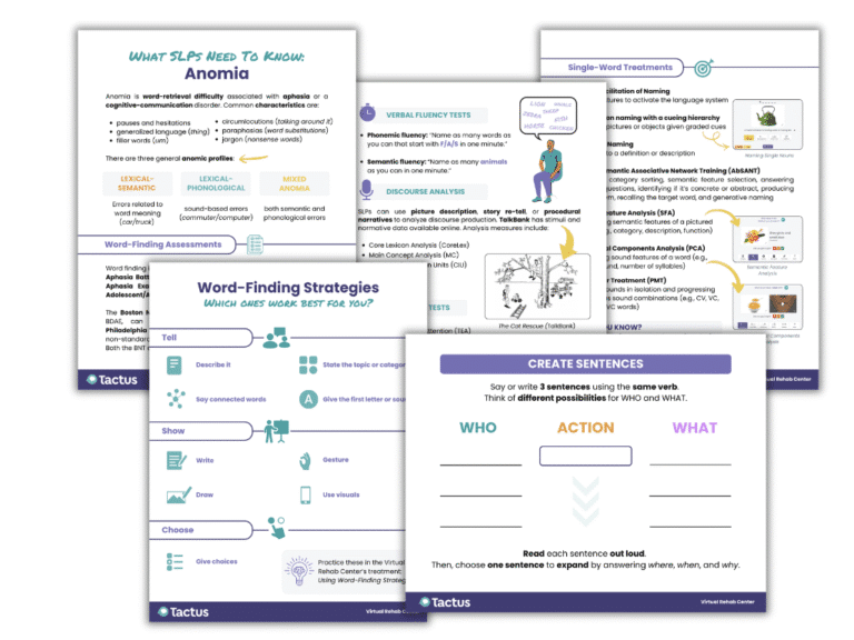 Anomia in Aphasia: Speech Therapy for Word-Finding Problems